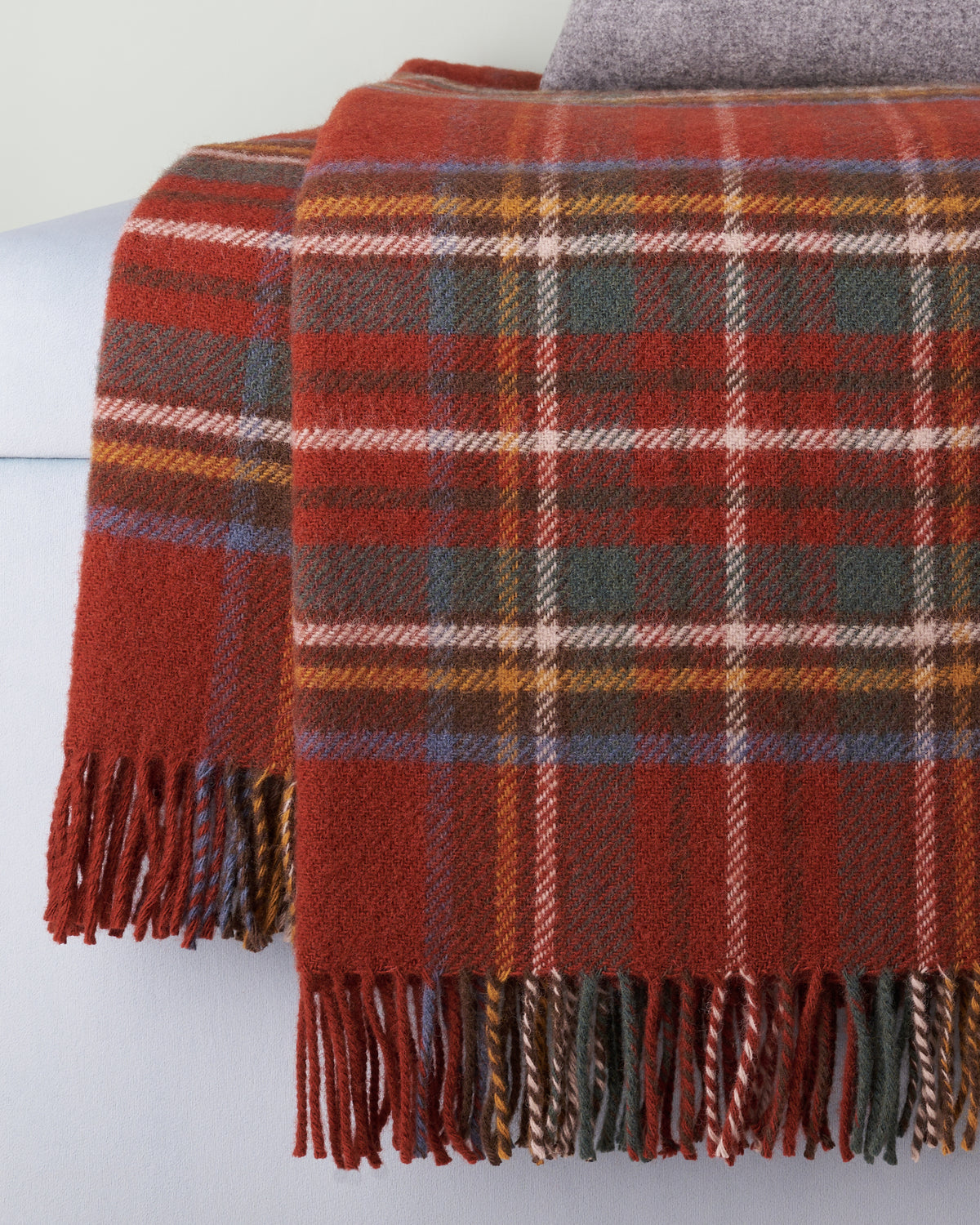 Tweedmill Antique Royal Stewart Tartan Wool Blanket Throw